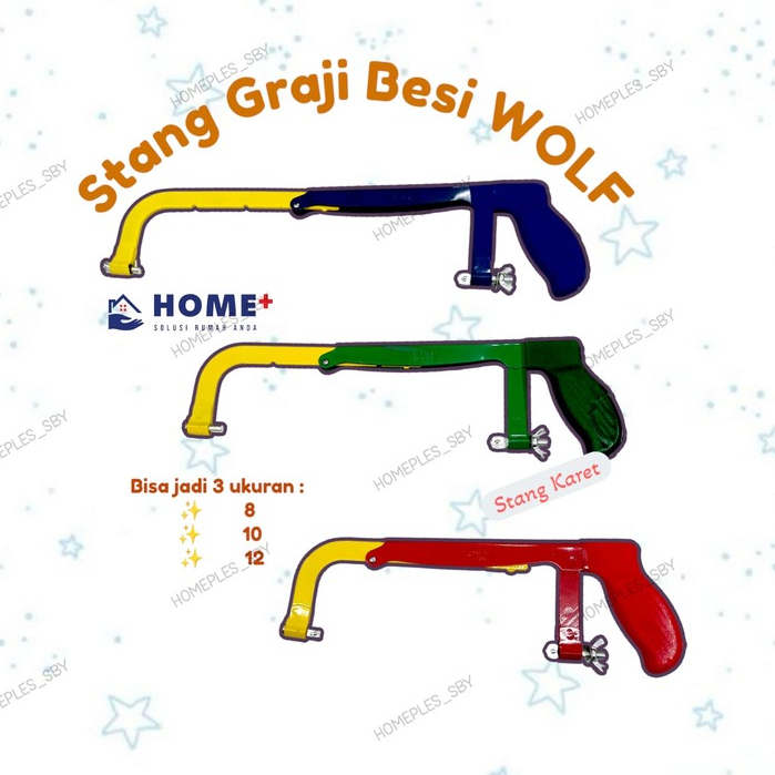 Jual Stang Graji Besi WOLF 8-12 - Ukuran Flexible dari 8 - 12 Gagang ...