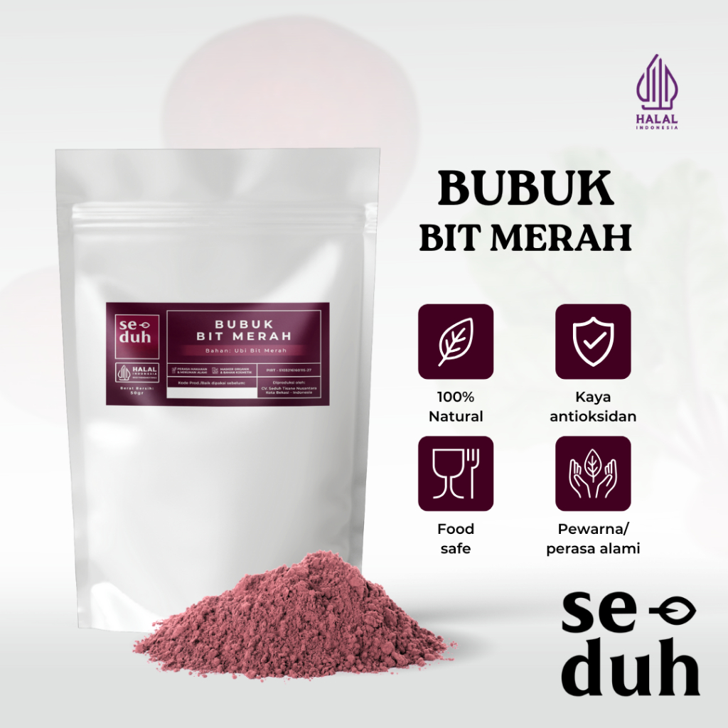 Jual Seduh Beetroot Powder / Bubuk Buah Bit / Roots Powder - 50 Gram ...