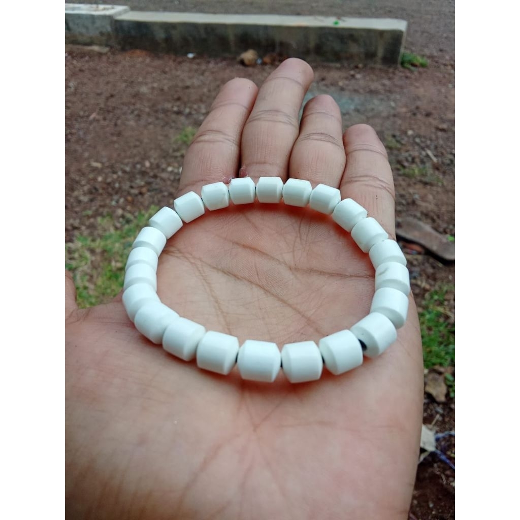 Jual gelang giok salju model tabung cutting dimensi 9mm | Shopee Indonesia