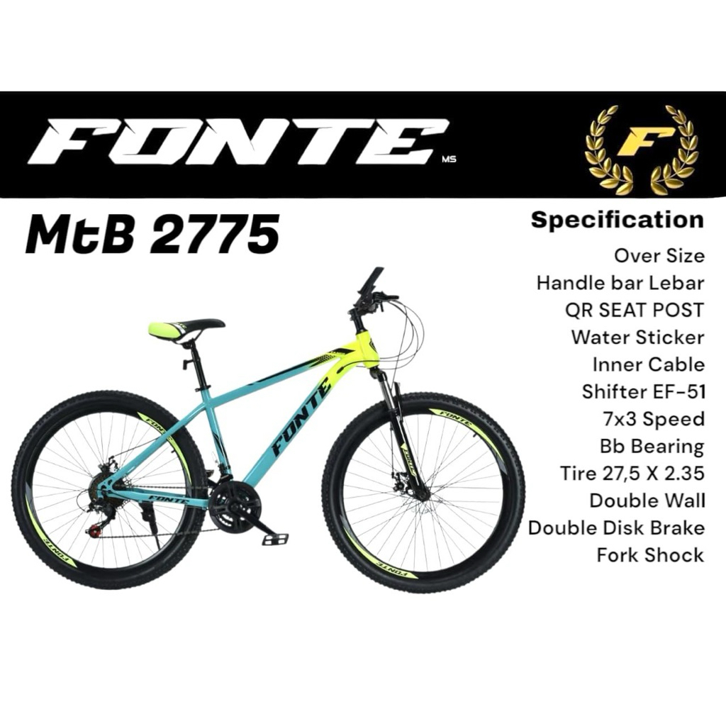 Jual Sepeda Gunung 27.5” Tango Fonte 2755 Terbaru Original Murah promo ...