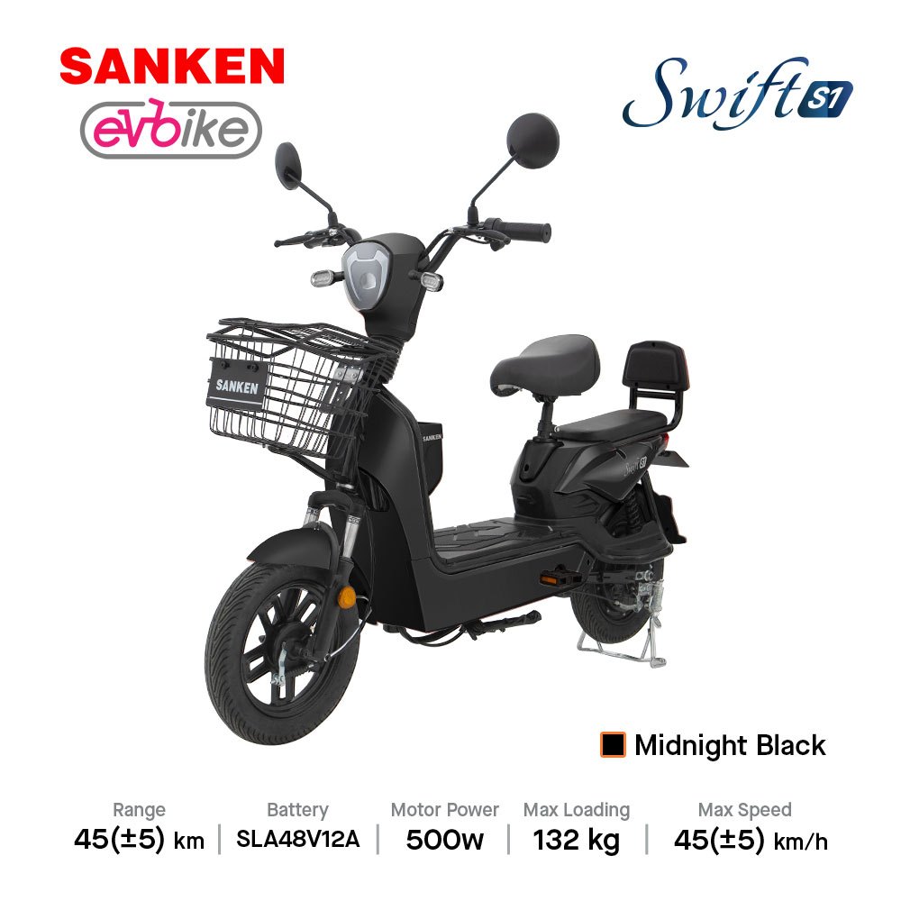 Jual Sanken Sepeda Listrik Ev Bike Swift-S1 Electric E Bike 500 Watt ...