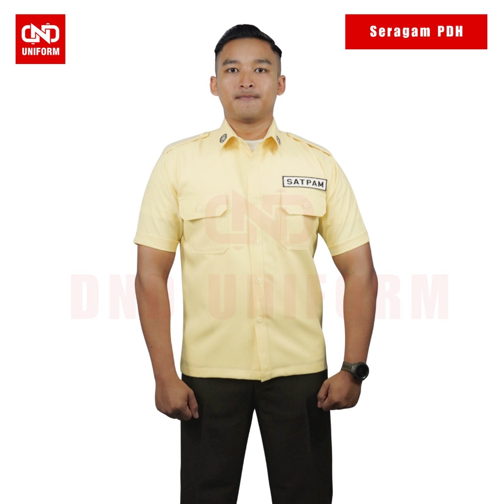Jual DND UNIFORM - KEMEJA PDH SECURITY SATPAM | Shopee Indonesia