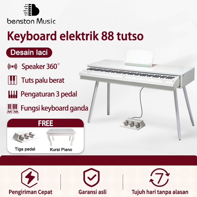 Jual Benston Music- Piano digital dengan meja laci, Keyboard elektrik ...