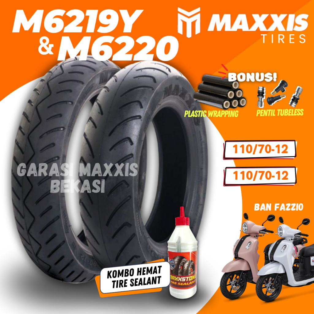 Jual [READY COD] BAN MAXXIS M6220 / M6219 Y BAN MAXXIS RING 12 110/70 ...