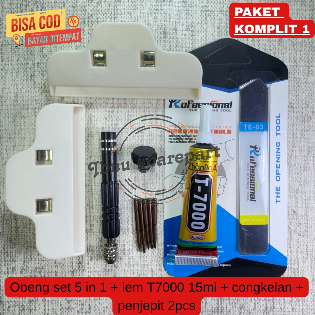 Jual OBENG KOMPLIT PAKET SERVIS HANDPHONE ANDROID /IP OBENG LEM LCD ...