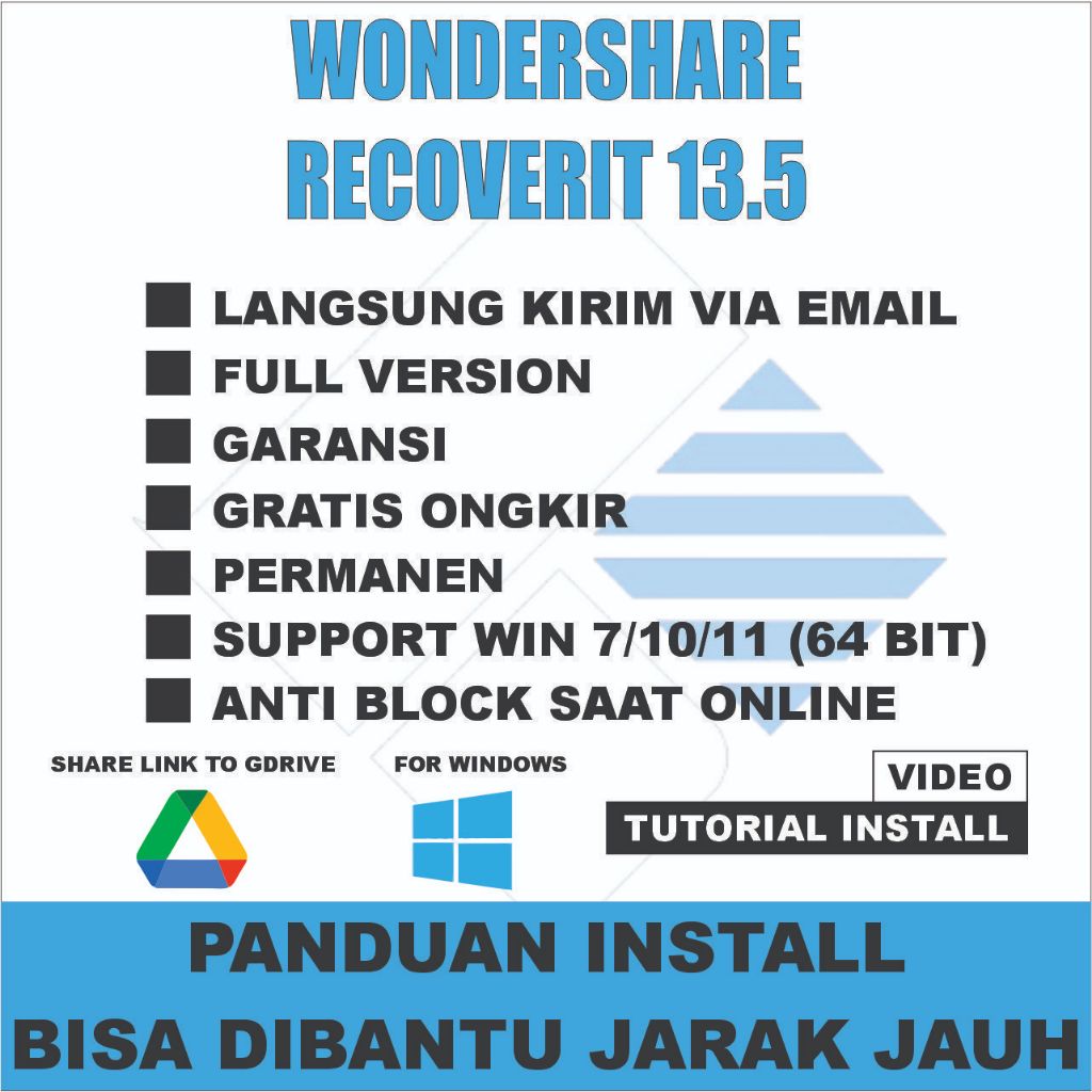 Jual Wondershare Recoverit 13.5 Full Version Windows | Shopee Indonesia