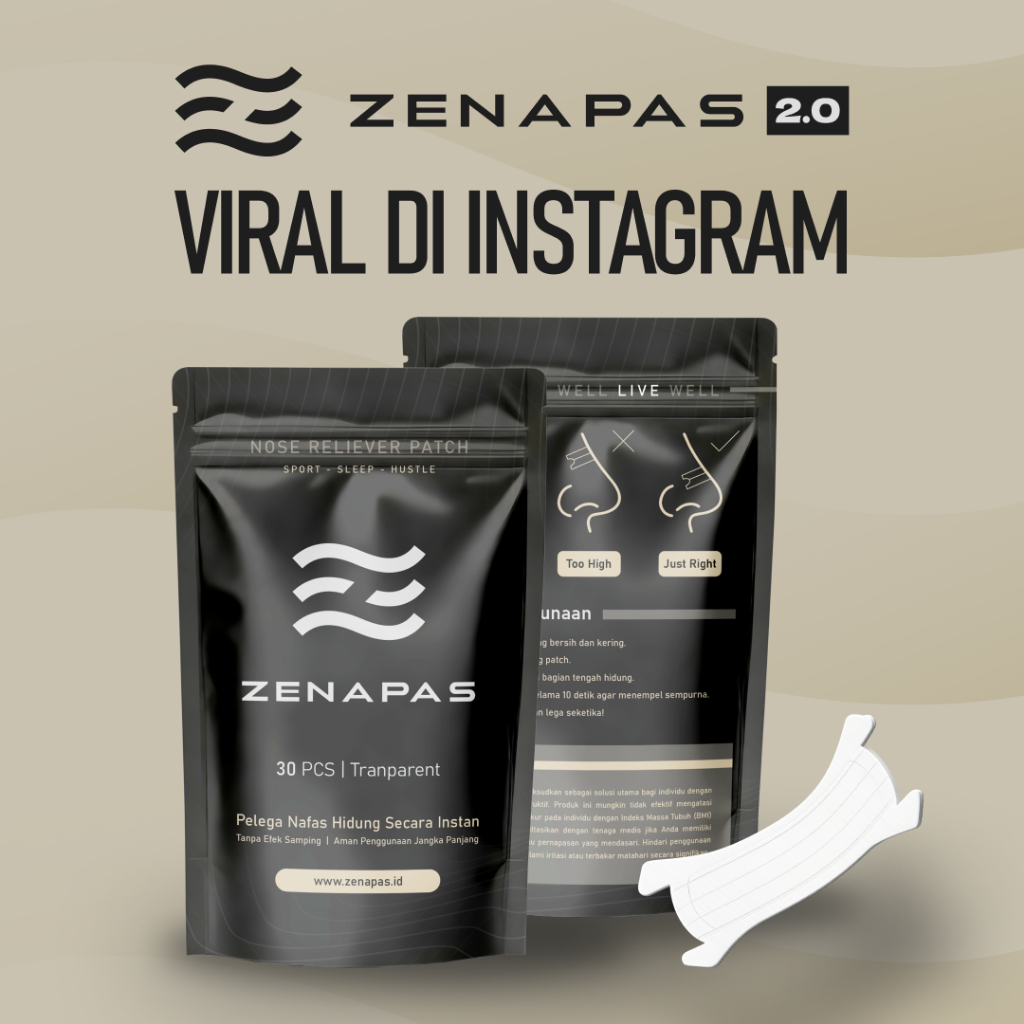 Jual Zenapas 2.0 Nasal Strips - Plaster Hidung - 30 strips per pouch ...