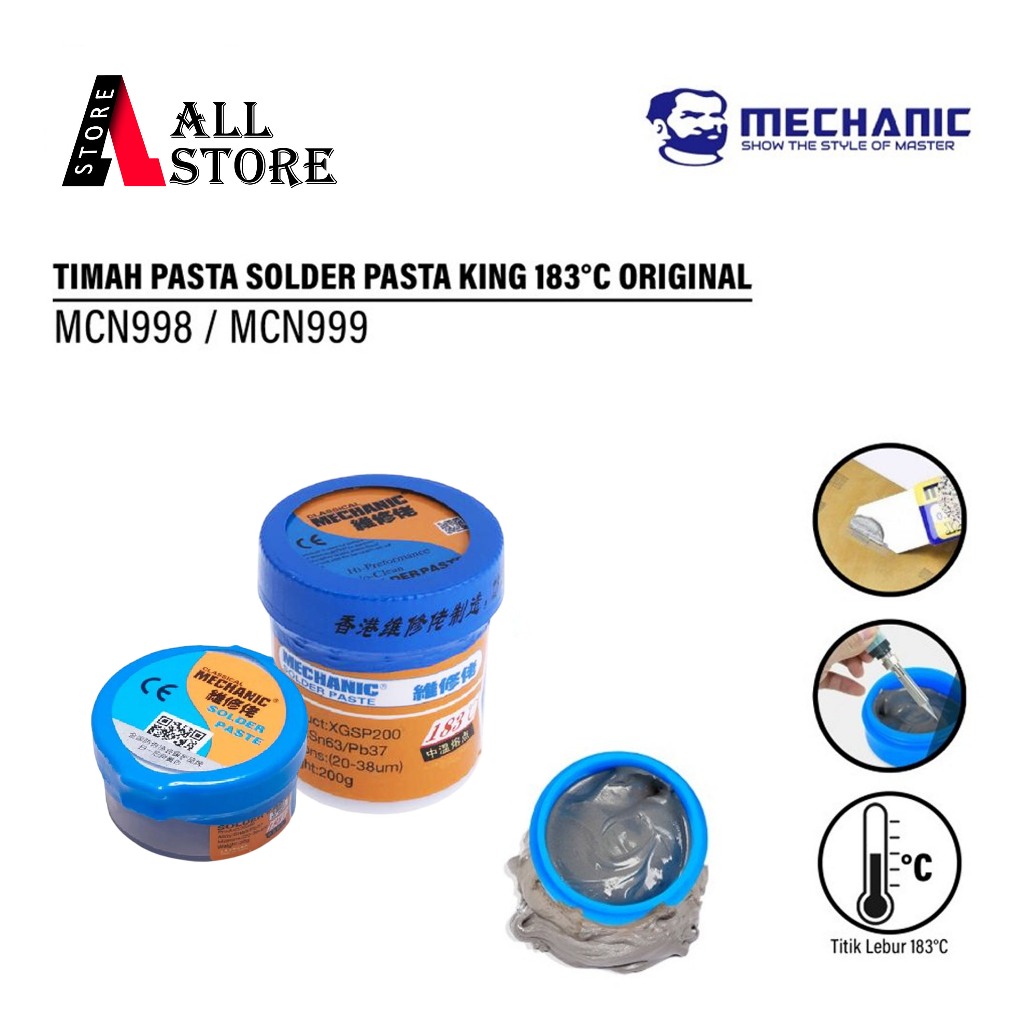 Jual Mechanic King Solder Pasta Timah Cair Suhu Rendah 183°C Original ...