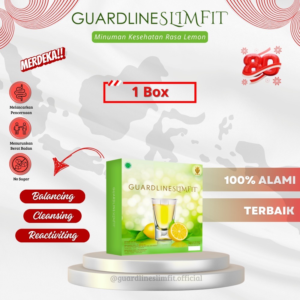 Jual Guardline Slimfit - Minuman Fiber Rasa Lemon 1 Box isi 10 Sachet ...