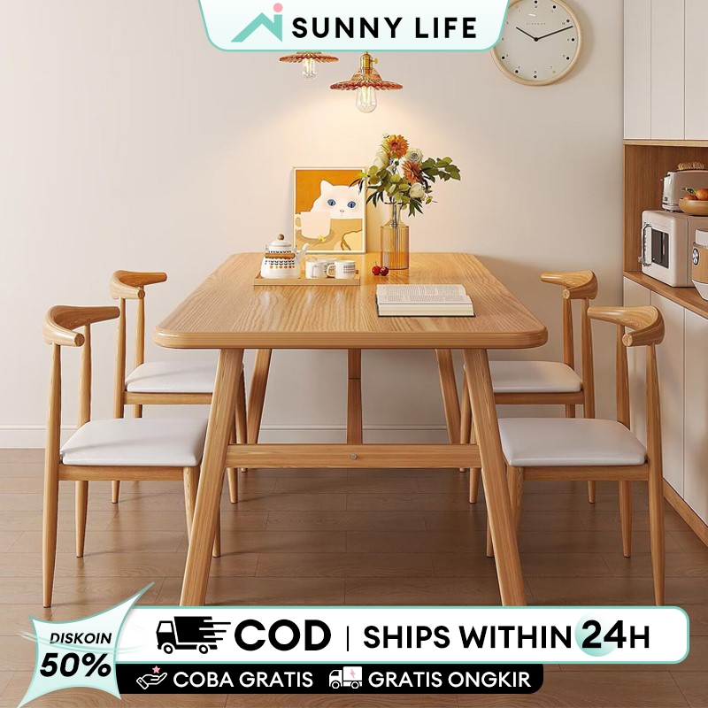 Jual Meja Makan Meja Makan Minimalis Meja Makan Murah Meja Makan Kayu Solid Meja Makan Set 4 ...