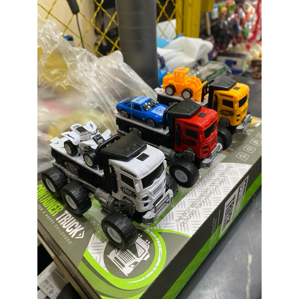 Jual Mainan Container Truk Konstruksi dan Pemadam Isi 3 Cocok Buat ...