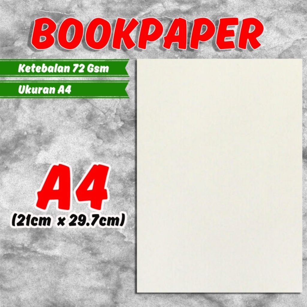 Jual Kertas Bookpaper atau Kertas Novel 72 Gsm Original | Shopee Indonesia