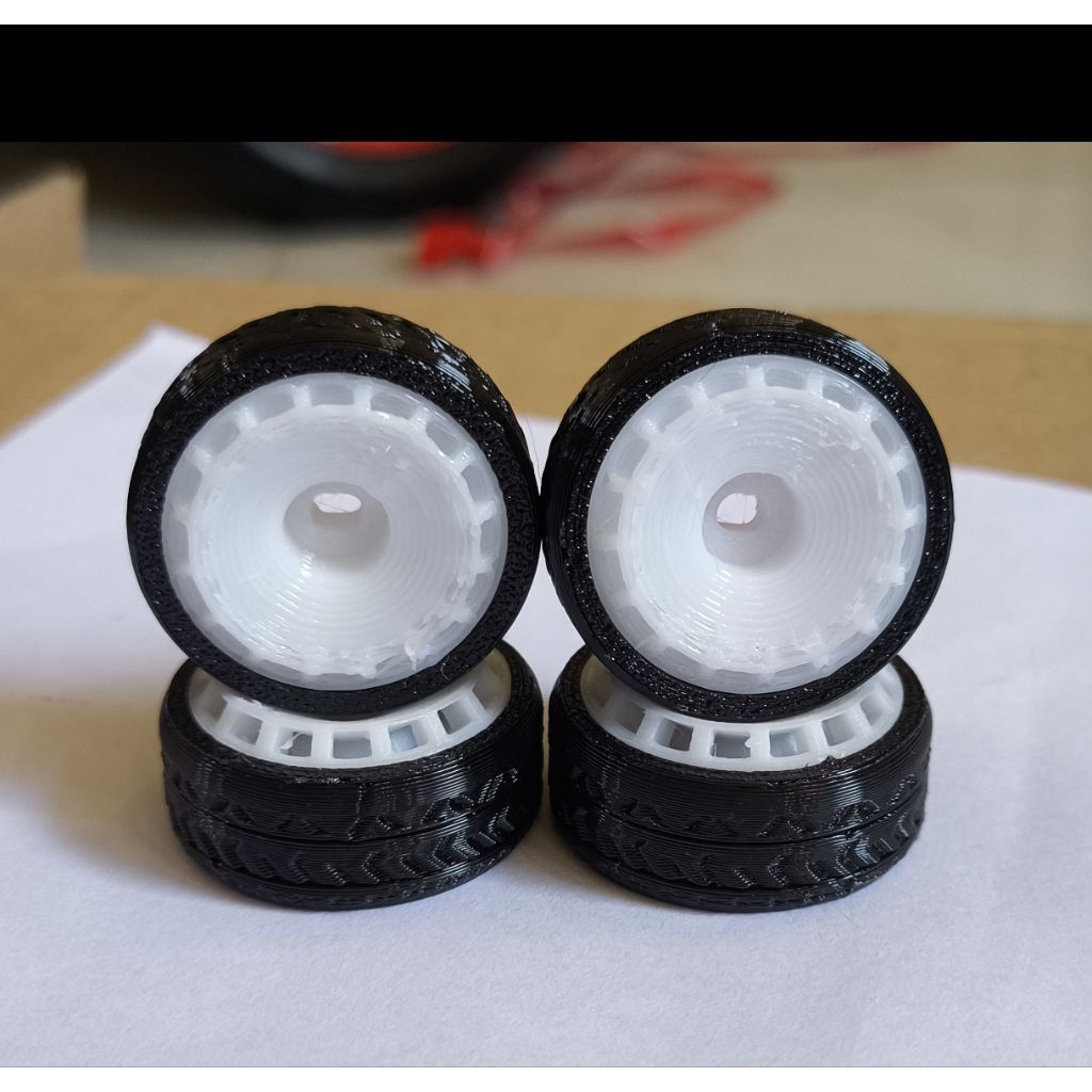 Jual 1 set 4pcs ban velg rims tire mini rc drift awd rwd wltoys k989 ...