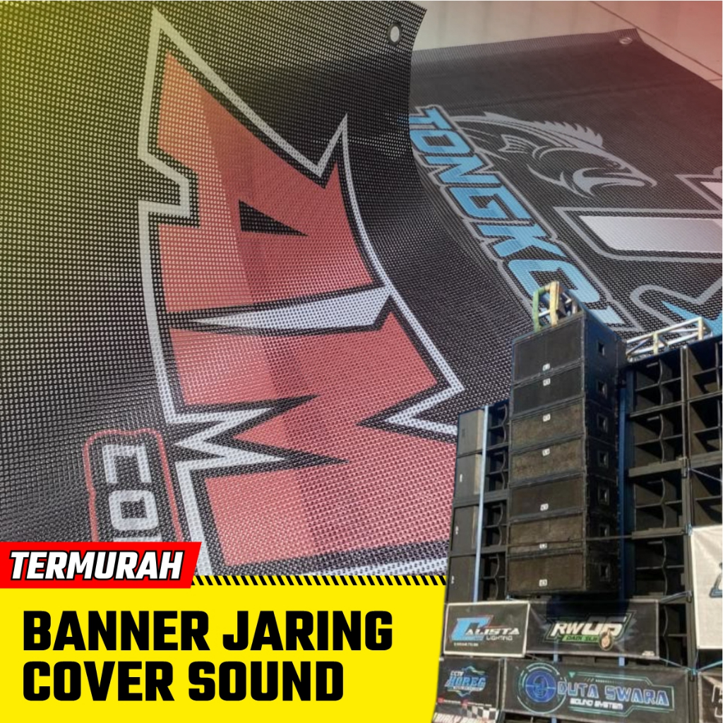 Jual BANNER JARING COVER SOUND / BANNER SOUND SYSTEM / MESH BANNER ...