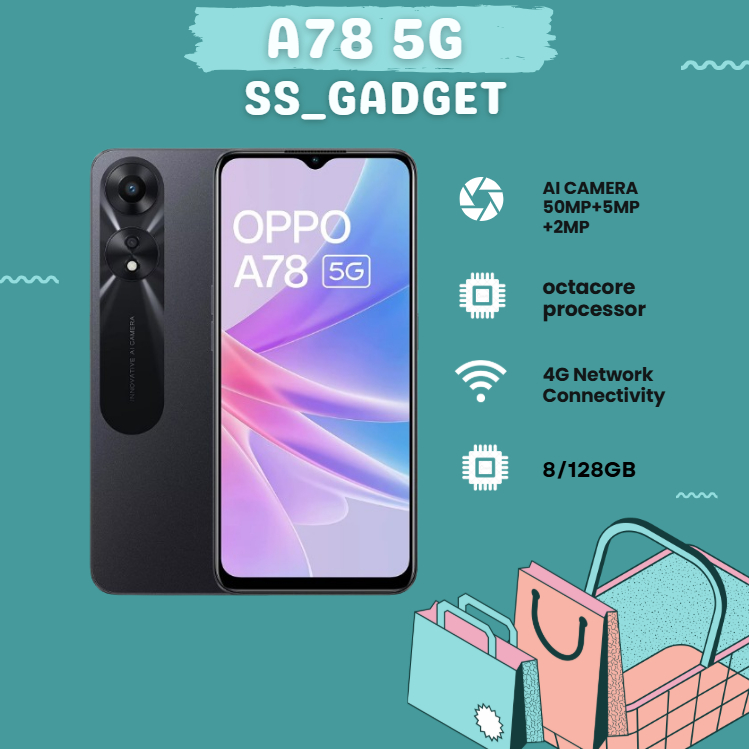 Jual OPPO A78 RAM 8/256GB 5G SEMUA STOK SEDANG TURUN HARGA/TERSEGEL/NEW FULLSET/GARANSI 12 BULAN ...