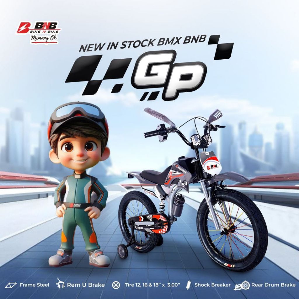 Jual Sepeda Trail BNB BMX 12 inch GP Ban Jumbo 3.0 | Shopee Indonesia