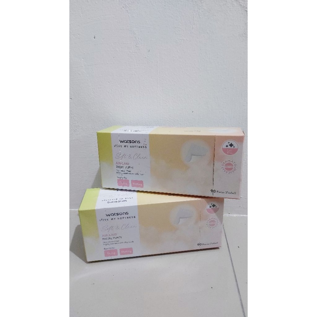 Jual WATSONS AIR LAID Facial puff (Kapas toner) | Shopee Indonesia