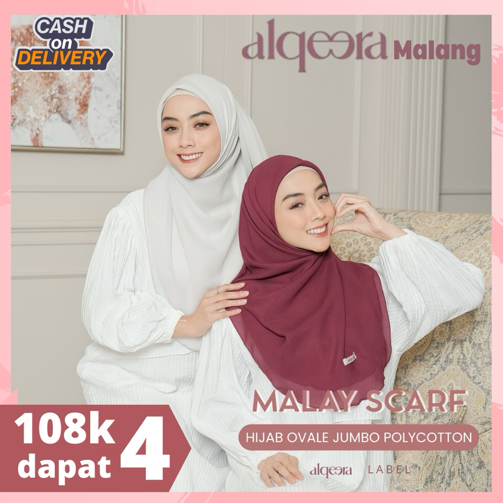 Jual Alqeera - Malay Scarf 4 Ovale Syari 112K Get 4 Pcs (Hijab ...