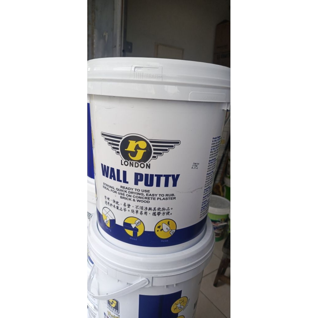 Jual PLAMIR TEMBOK RJ LONDON 25 kq / WALL PUTTY /DEMPUL TEMBOK 25kq ...
