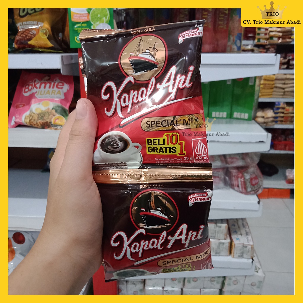 Jual Kopi kapal Api Mix 23g satu renteng isi 10 sachet | Shopee Indonesia