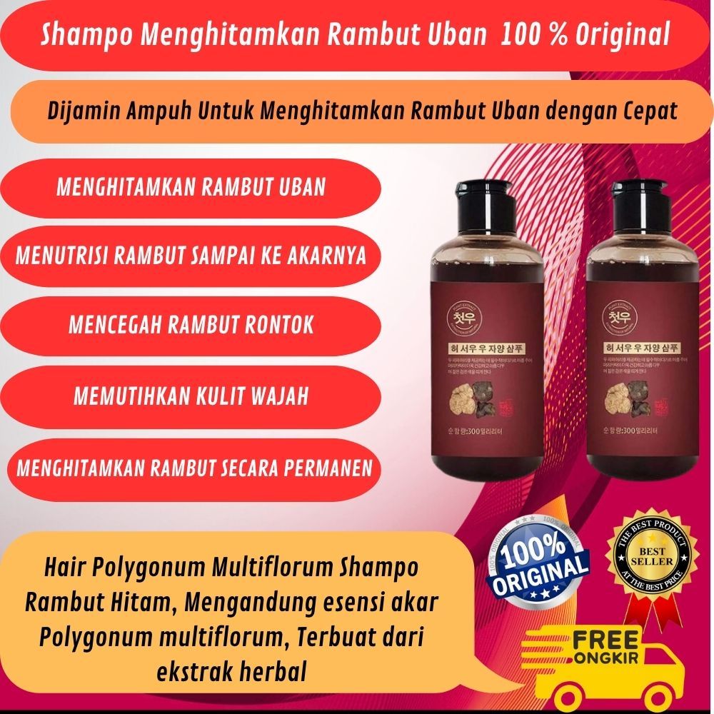 Jual Shampo Shampo Sampo Menghitamkan Rambut Uban secara Alami dan ...