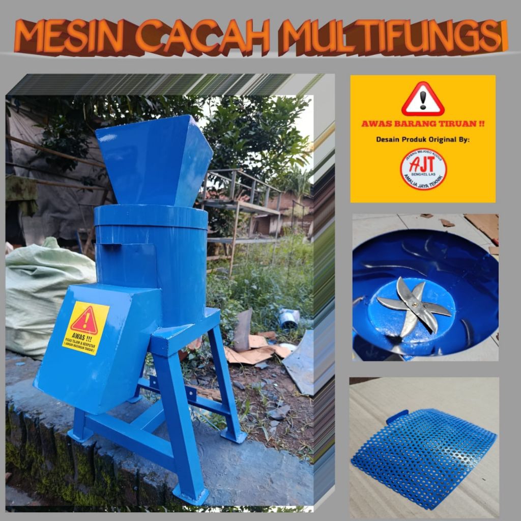 Jual Mesin Chopper pencacah rumput multifungsi (Free 1 bilah mata pisau ...