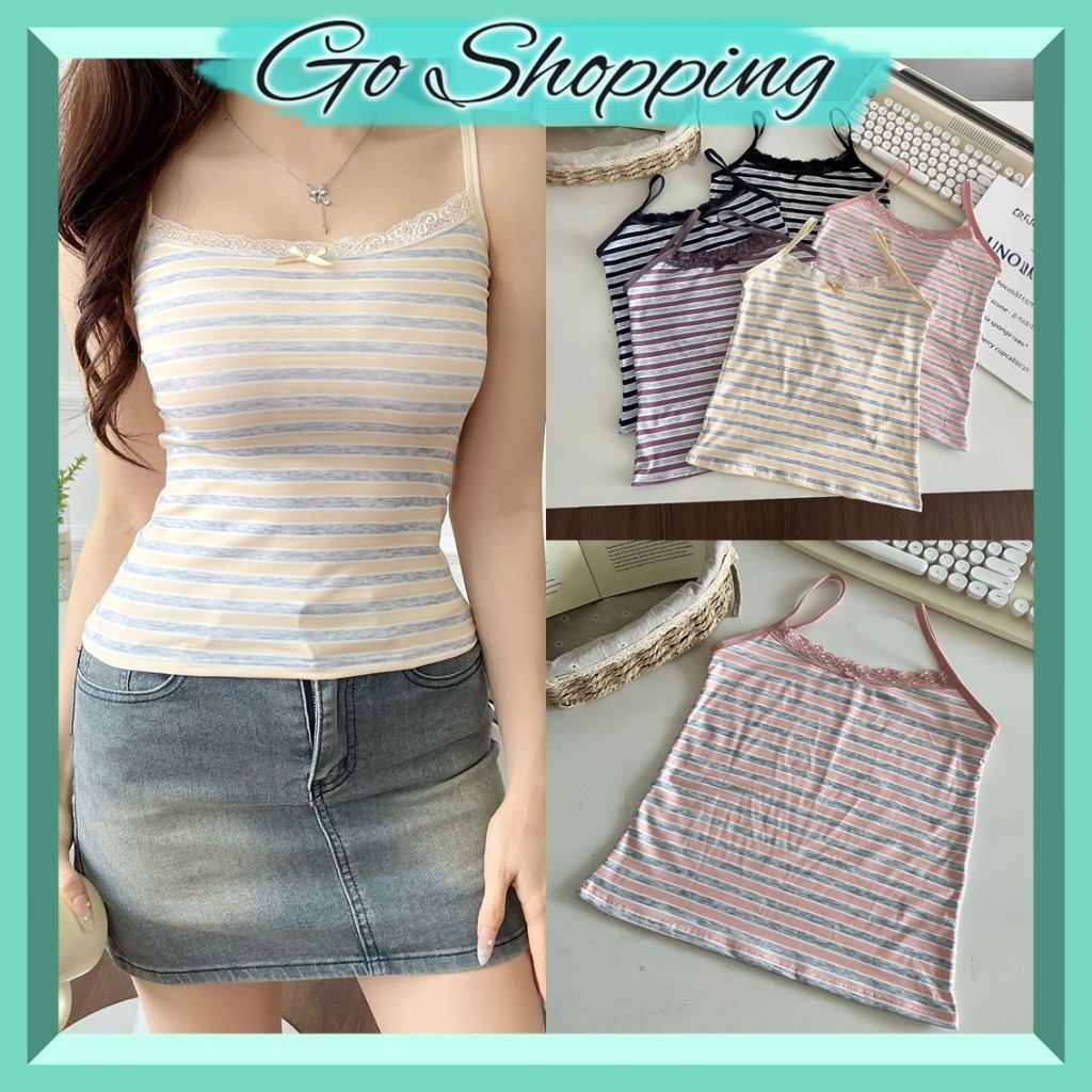 Jual GO! Baju BR2121 Tanktop Bra With Cup Wanita Singlet Sexy Motif ...