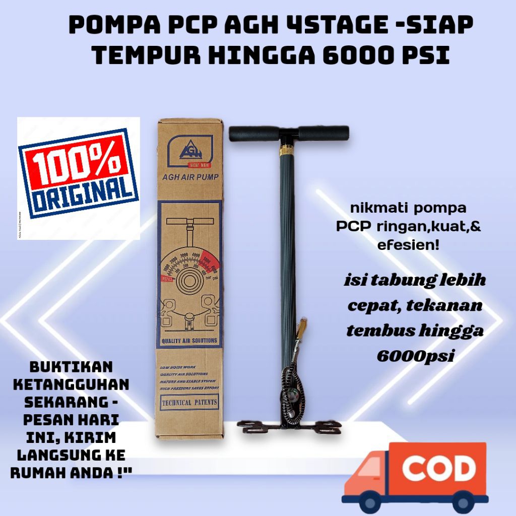 Jual Pompa PCP AGH 4 Stage – Tekanan Tinggi 6000psi | Kaki Lipat, Kuat ...