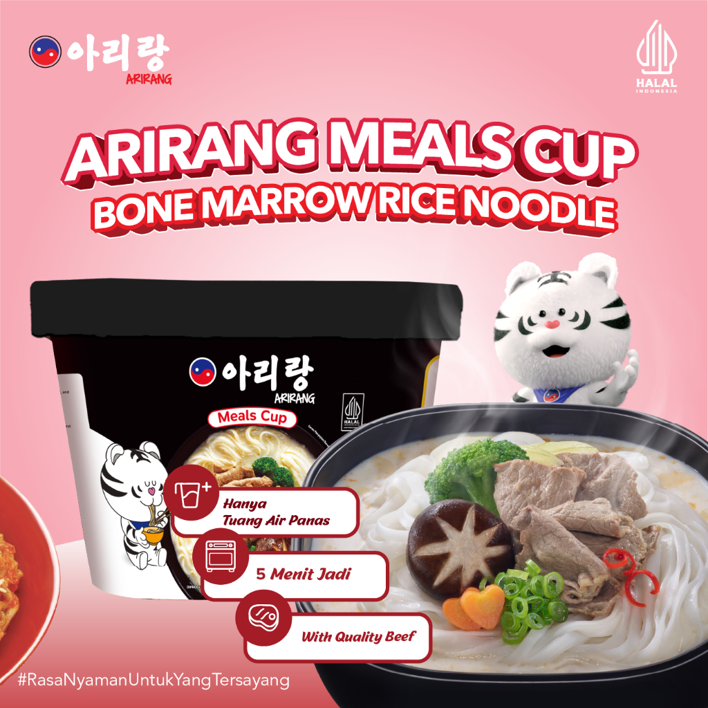 Jual Arirang Meals Cup Bone Marrow Rice Noodle | Shopee Indonesia