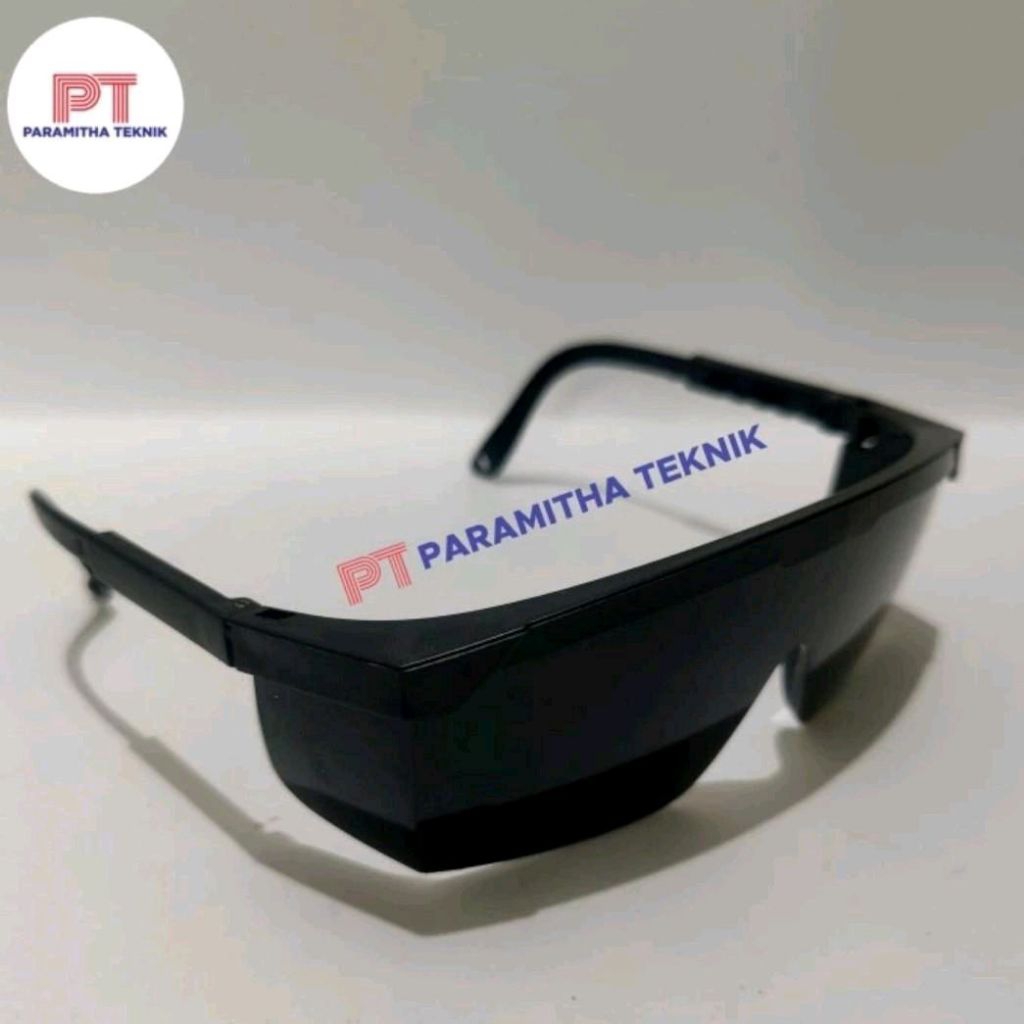 Jual Kacamata las hitam pekat tidak tembus din 12 / kaca mata pengaman ...