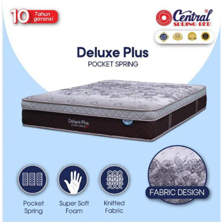 Jual Central Kasur Springbed Deluxe Plus Pocket Spring Bed Tebal 33 Cm ...