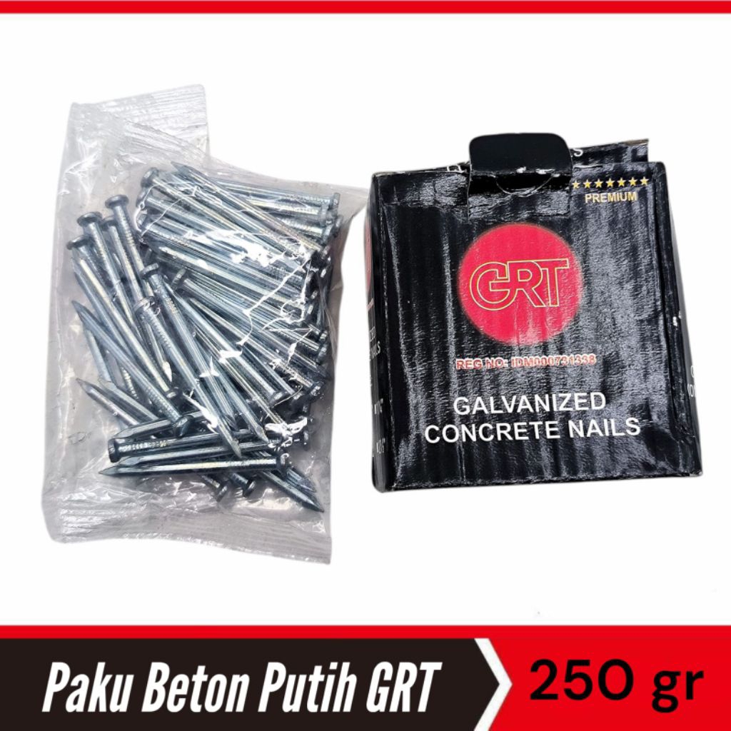 Jual Paku Beton Putih Paku Cor GRT 250 gram | Shopee Indonesia