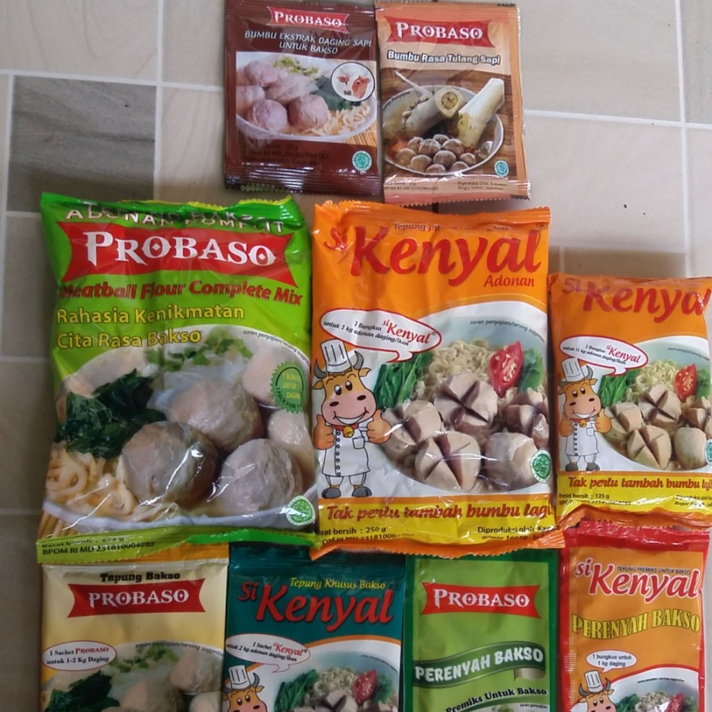 Jual Tepung Premiks Adonan Bakso / Baso Probaso Meatball Flour Mix 250 ...