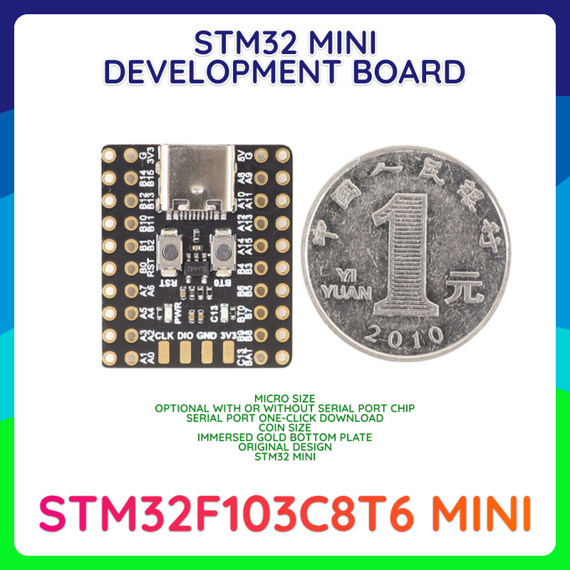 Jual ABROBOT STM32F103C8T6 MINI DEVELOPMENT BOARD MICROCONTROLLER STM32 ARM CORTEX M3 TYPE-C ...