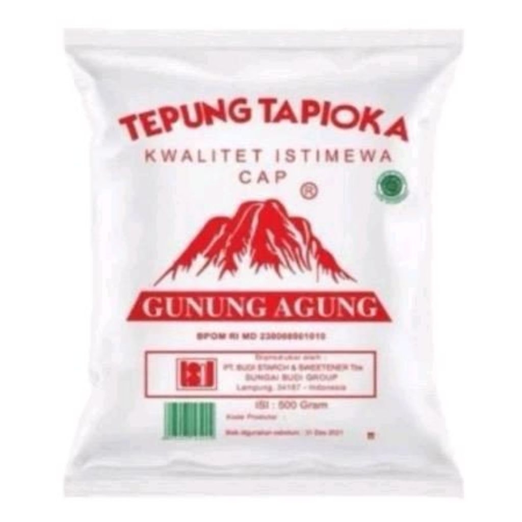 Jual (1 DUS ISI 20 PCS) Tepung Tapioka Gunung Agung 500 G / Tepung ...