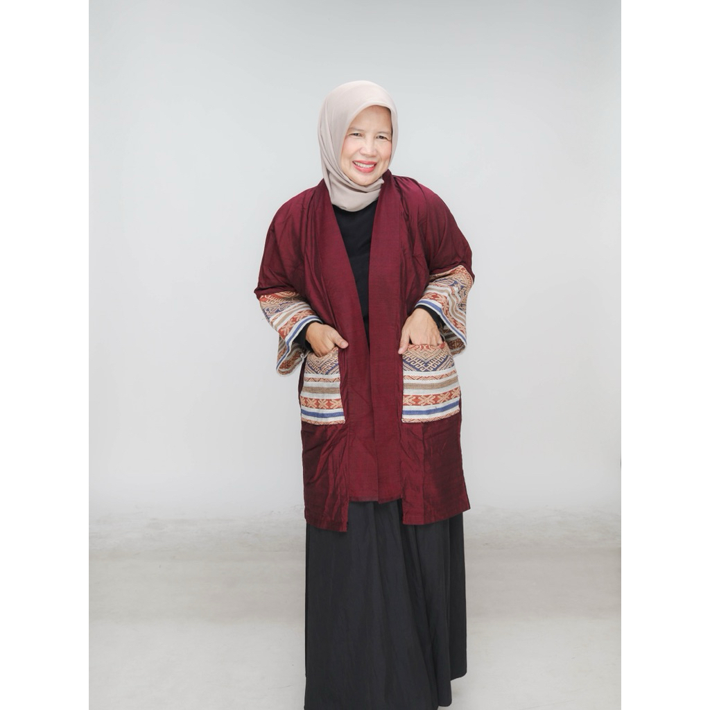 Jual Baju outer etnik tenun Bali Polos dan tenun Pahikung Sumba Timur ...