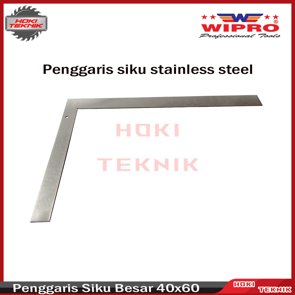 Jual Penggaris Siku Besar 40x60 Stainless Wipro | Shopee Indonesia
