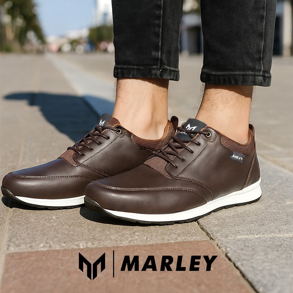 Jual Marley Cooper 01 - Marley Sepatu Sneakers Pria Kets Casual Kerja ...