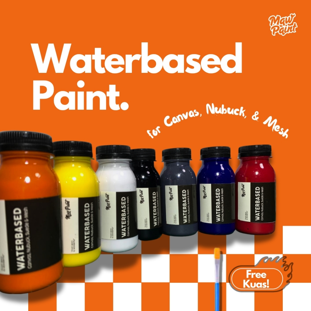 Jual Cat Sepatu Waterbased Pewarna Kanvas Permanen Tahan Lama untuk ...