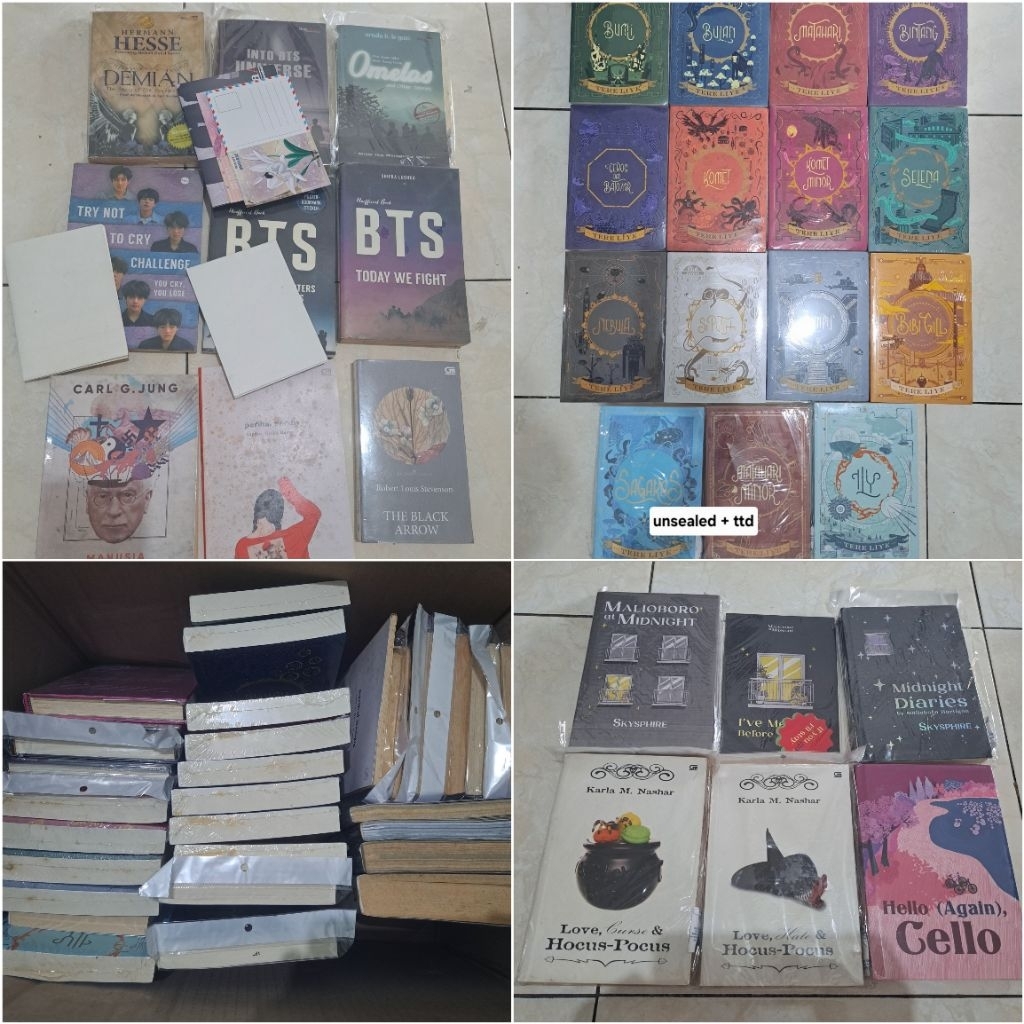 Jual Buku dan novel new or preloved tere liye Demian omelas hocus-pocus ...