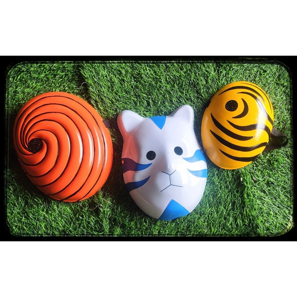 Jual topeng uciha Obito - topeng obito uchiha oranye - topeng Tobi ...