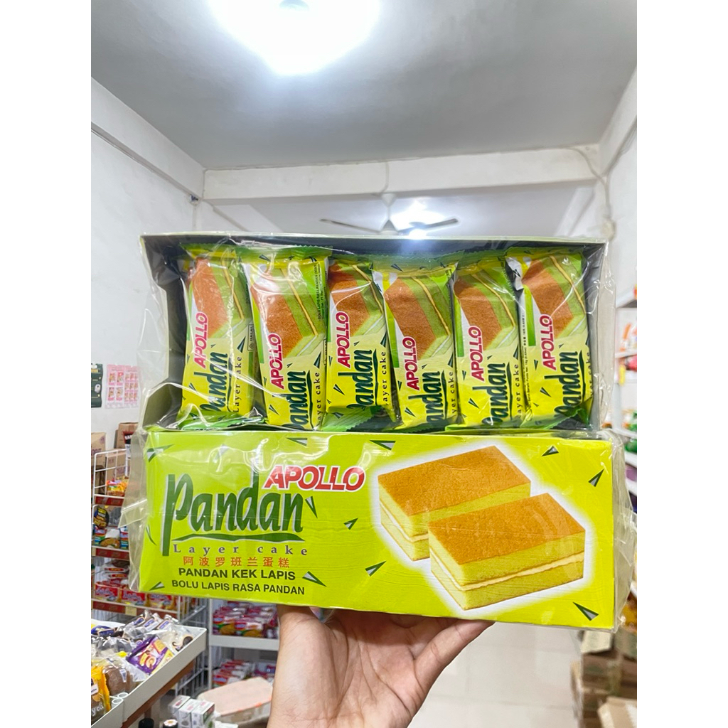 Jual Apollo Bolu Pandan, Chocolate, Strawberry, Blueberry | Bolu ...