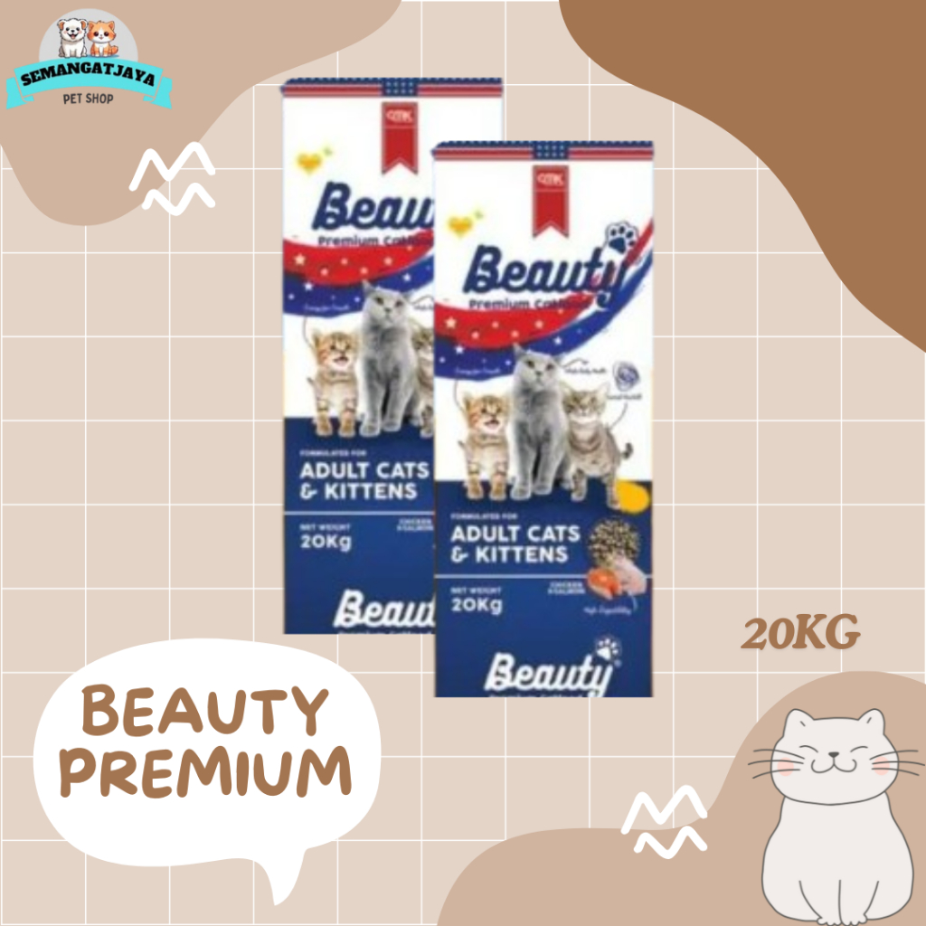 Jual Beauty Premium 20 KG Cat Food - Makanan Kucing Instant | Shopee ...