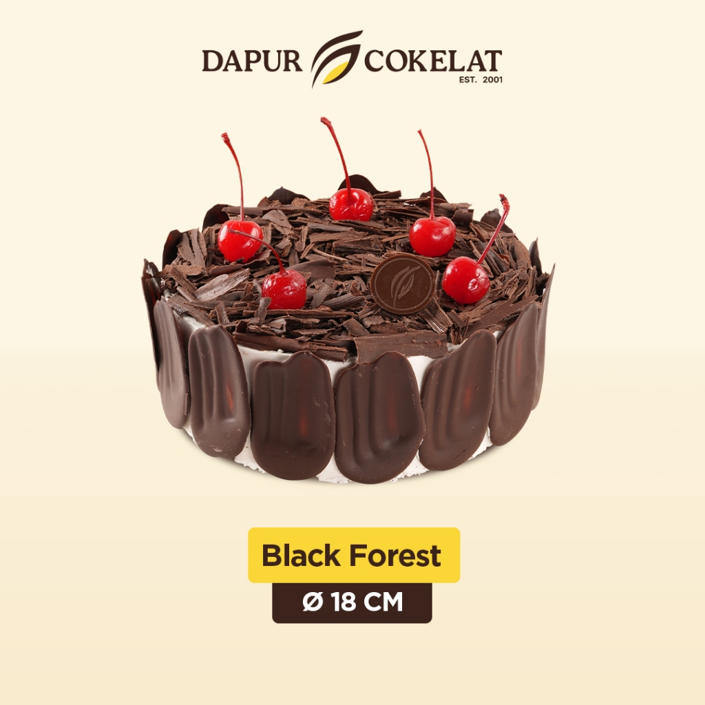 Jual DAPUR COKELAT - Black Forest Cake D 18 | Kue Black Forest Cokelat yang Manis dan Asam dari ...