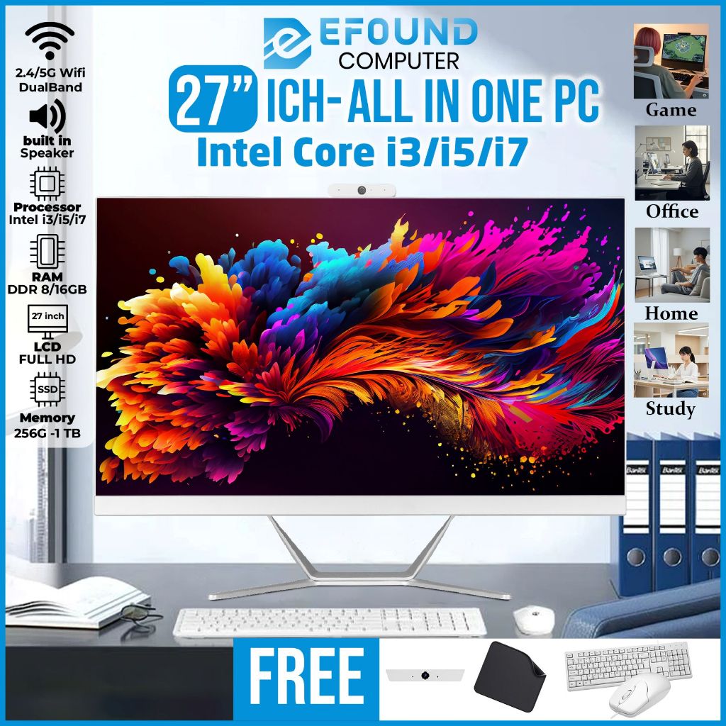 Jual PC All-in-One Intel Core i3/i5/i7 – Super Tipis, Full HD 27 inch ...