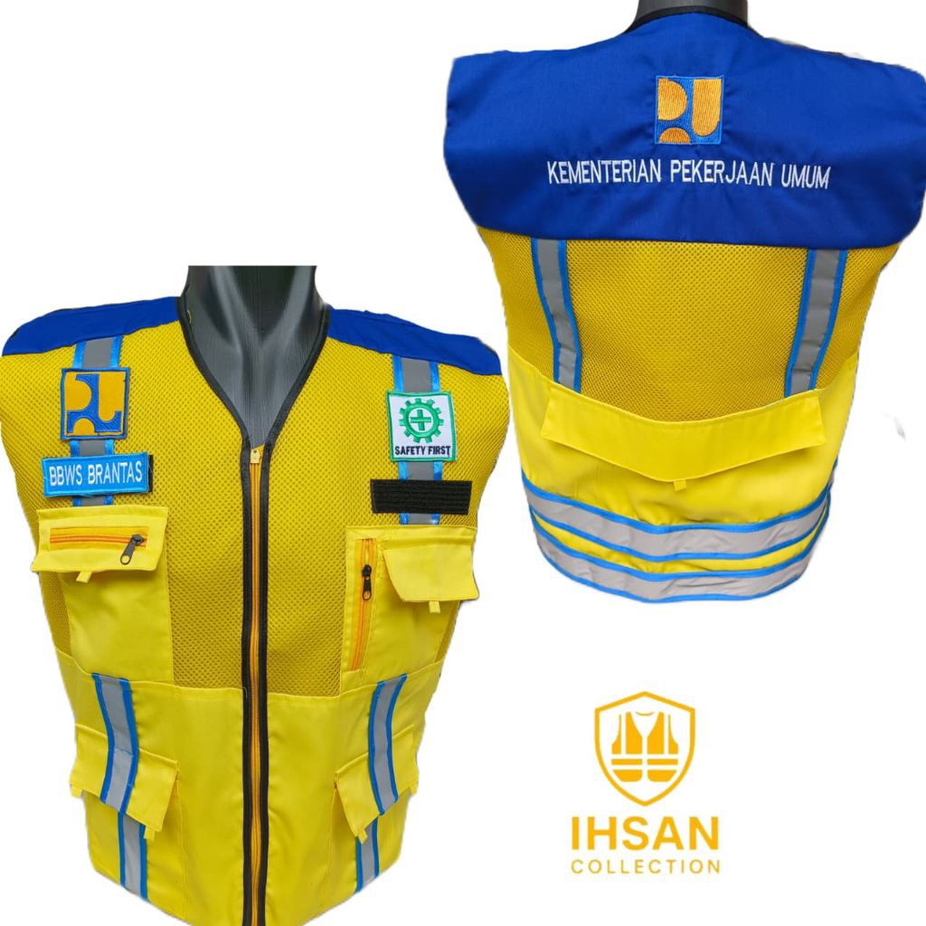 Jual Rompi Kementerian Pekerjaan Umum / Rompi PUPR Bisa Custom | Shopee ...
