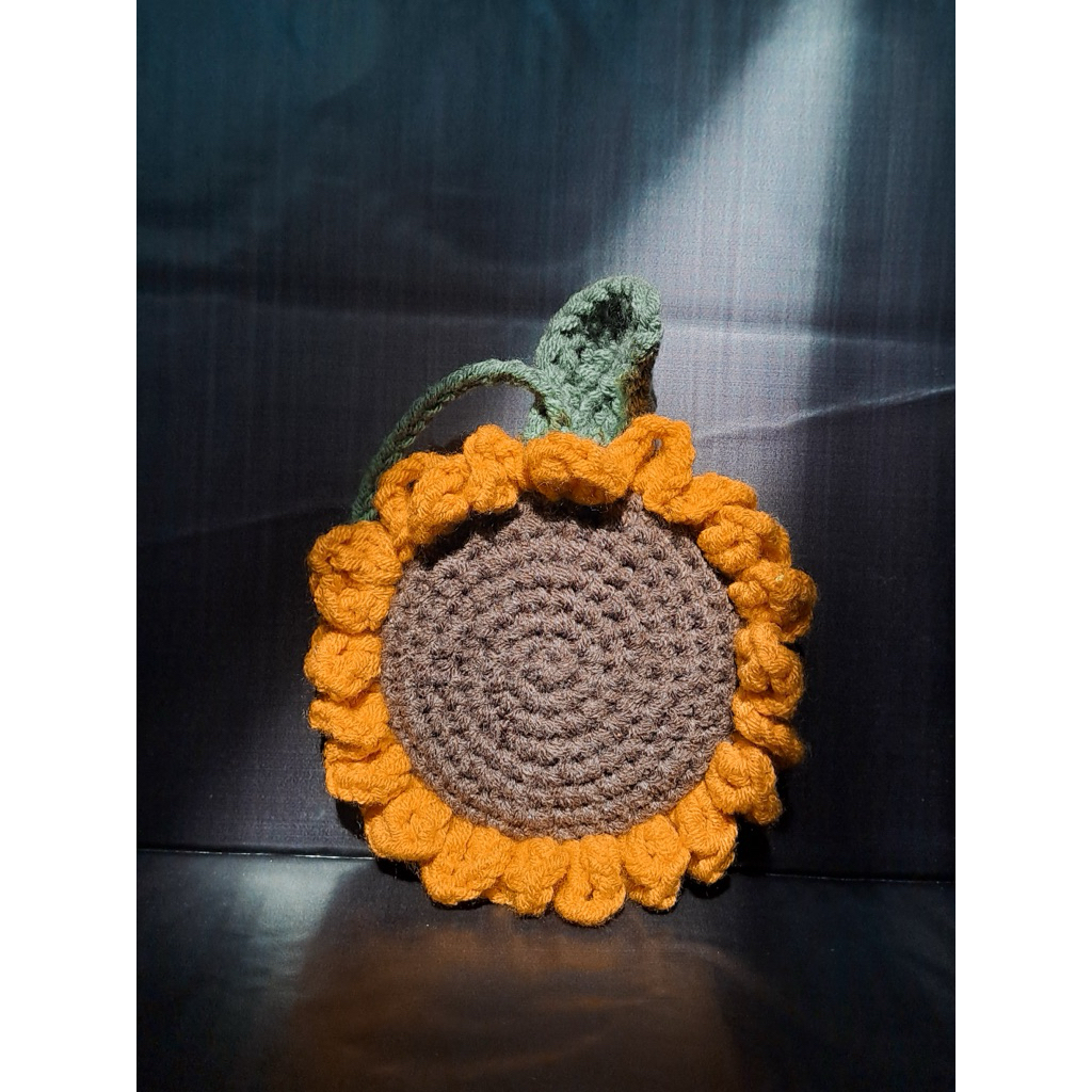 Jual Sunflower Crochet Mirror Cover | Gantungan Cermin Rajut Bunga ...