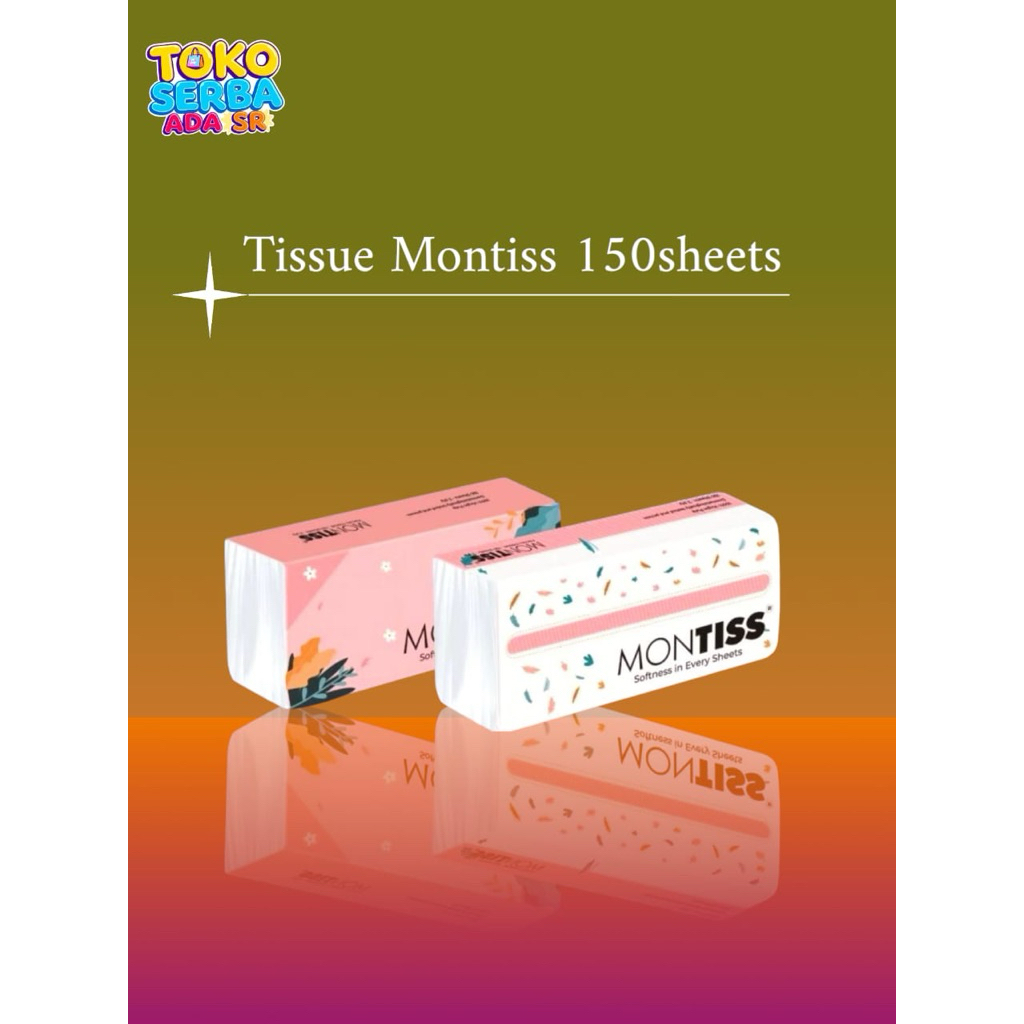 Jual TISSUE TISU MONTISS 150 sheets facial tissue | Shopee Indonesia
