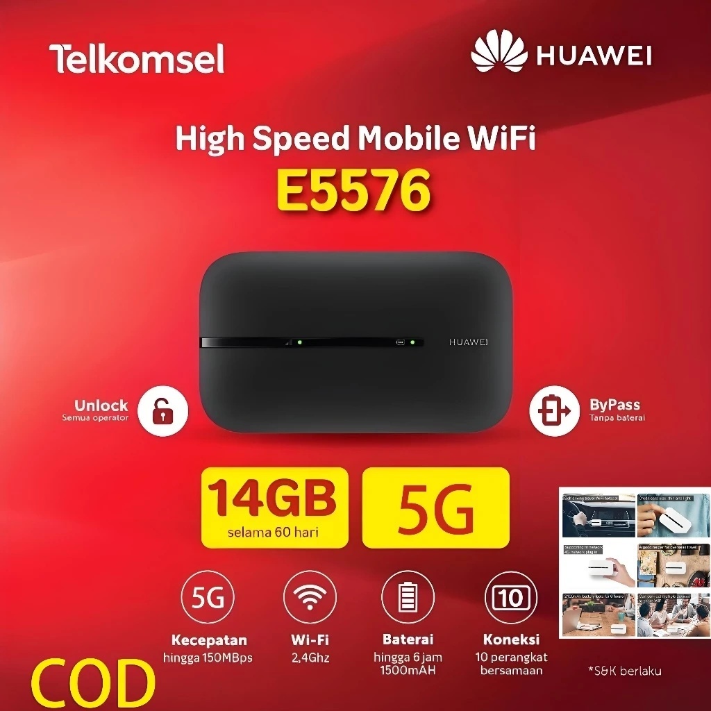 Jual [COD]HUAWEI MODEM WIFI E5673 E5573 dan E5576 l MIFI ROUTER UNLOCK ...