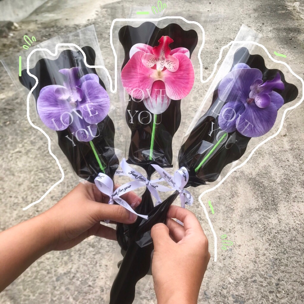 Jual Buket Bunga Satuan | Single Flower Anggrek Latex | Shopee Indonesia